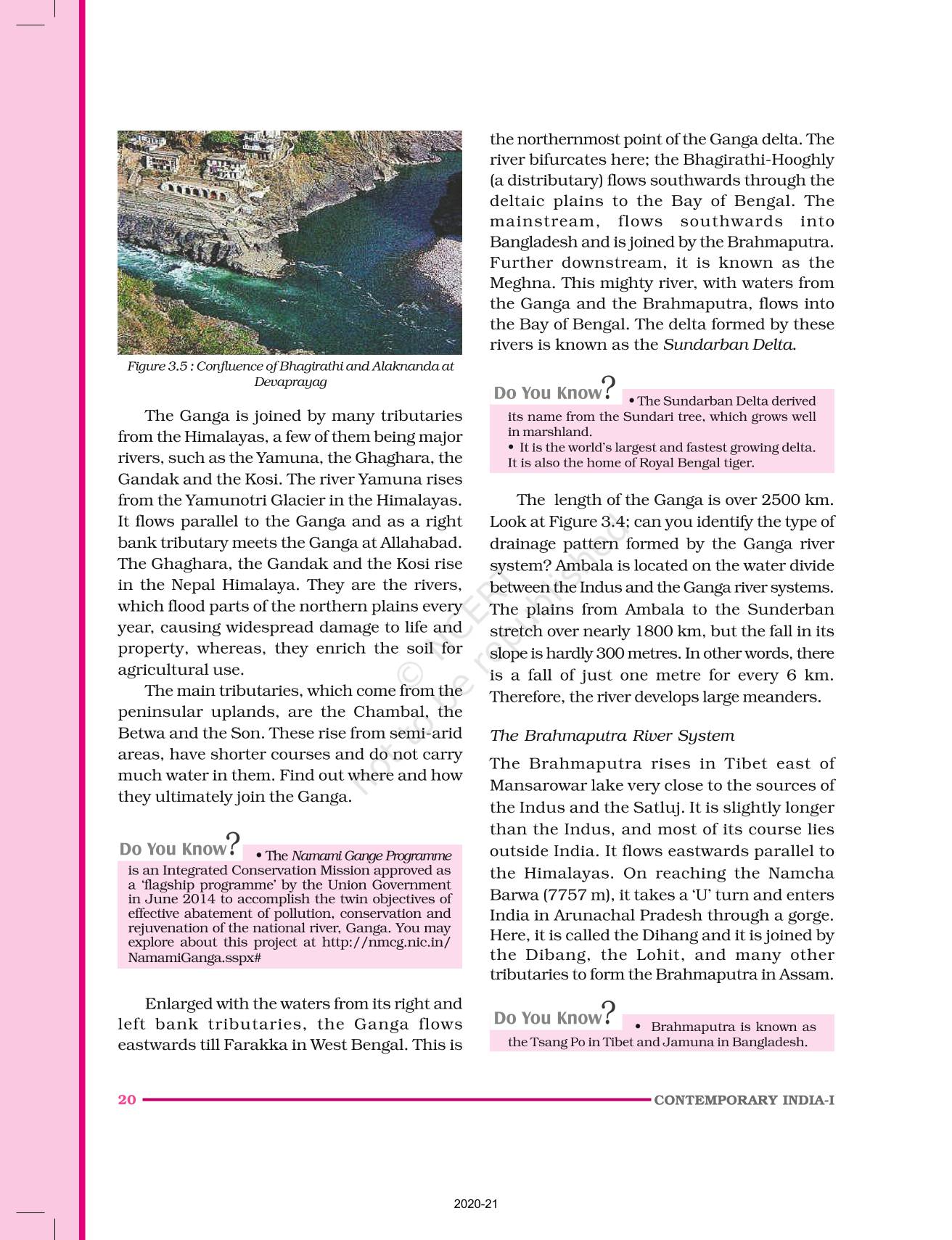 Drainage - NCERT Book of Class 9 Geography Contemporary India I